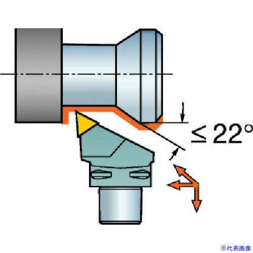 オレンジブック トラスコ中山　TRUSCOSANDVIK コロマントキャプト T−Max P用カッティングヘッド(410) 〔品番:C6MTJNR4506522〕[ 注番:5683181]特長●外径荒削りおよび仕上げ用第一推奨旋削工具、チッ...