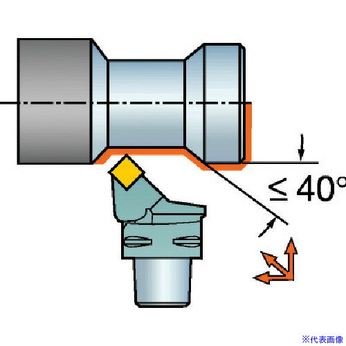 オレンジブック トラスコ中山　TRUSCOサンドビック コロマントキャプト コロターンRC用カッティングヘッド(410) 〔品番:C8DSSNR5507025〕[ 注番:5686849]特長●優れた剛性の旋削用ダブルクランプカッティングヘッ...