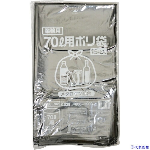 オレンジブック トラスコ中山　TRUSCOIRL ポリゴミ袋(メタロセン配合) 黒70L 〔品番:GMBL702〕[ 注番:5722733]特長●メタロセン配合で、薄手でも優れた引っ張り強度の低密度タイプです。仕様●容量(L)：70●縦(m...
