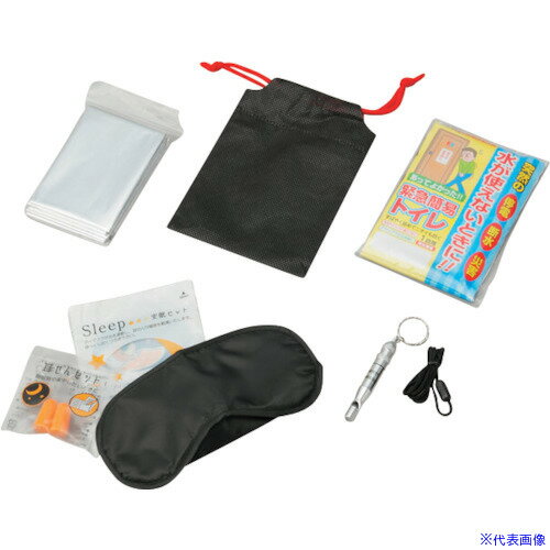 オレンジブック トラスコ中山　TRUSCOリンクサス 携帯用 帰宅困難者支援セット6点 〔品番:KKS800〕[ 注番:5723016]特長●非常時や緊急時に帰宅できない場合の携帯用支援セット6点です。●最低限準備しておきたいものをセットし...
