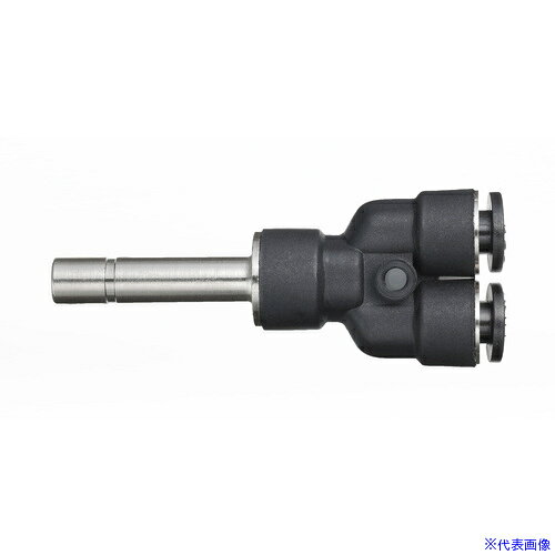 オレンジブック トラスコ中山　TRUSCO潤工社 ワンタッチ継手Mシリーズ 異径ユニオンYプラグ 8−6mm 〔品番:PYBM86PM〕[ 注番:5724493]特長●金属部には無電解ニッケルメッキを施しています。●R（PT） ネジには、ネ...