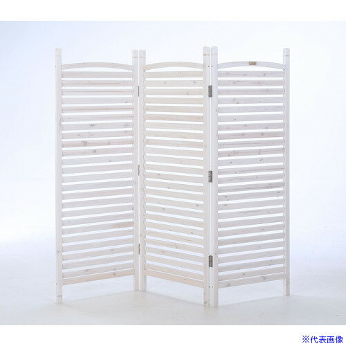 オレンジブック トラスコ中山　TRUSCOTASSCOM 天然木パーテーション 3連 ホワイト 〔品番:TAN30223WH〕[ 注番:5728133]特長●屋内外で仕切やパーテーションとして使えます。●天然木を使用しておりおしゃれな空間を...