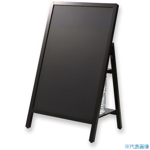 オレンジブック トラスコ中山　TRUSCOASKA 転倒防止スタンドボード 片面 M 〔品番:BB042〕[ 注番:5740295]特長●2Lのペットボトルが重しになる、転倒防止機能付きのブラックボードスタンドです。●使わないときは折り畳め...