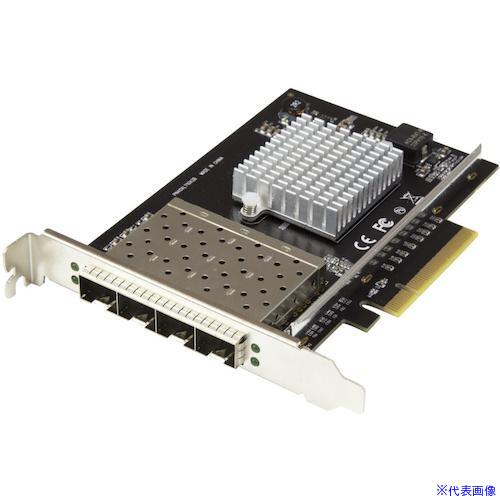 オレンジブック トラスコ中山　TRUSCOスターテック ネットワークアダプターカード/PCI Express x8/4ポート/10GbE 光ファイバー LAN カード 〔品番:PEX10GSFP4I〕[ 注番:5746943]特長●オープン...