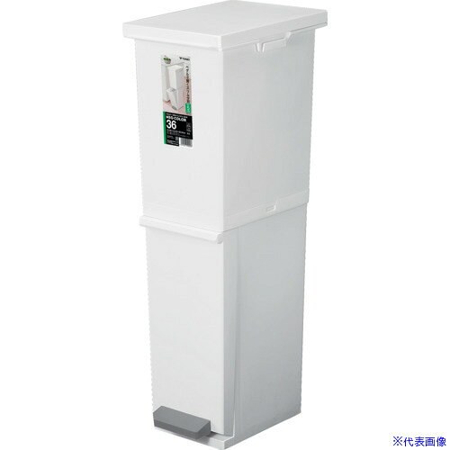 オレンジブック トラスコ中山　TRUSCOTONBO ネオカラー分別スリムペダル2段36 〔品番:02090〕[ 注番:5748625]特長●幅わずか23.5cmのスリム設計で上段手開け、下段はペダル開閉です。用途●ゴミ箱仕様●色：ホワイト...