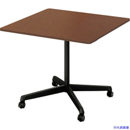 オレンジブック トラスコ中山　TRUSCONAIKI フラップテーブル KHC型/天板：ダークウォールナット 脚：ブラック/W900×D900×H720 〔品番:KHCJ0990CBWN〕[ 注番:5794568]特長仕様●間口(mm)：9...
