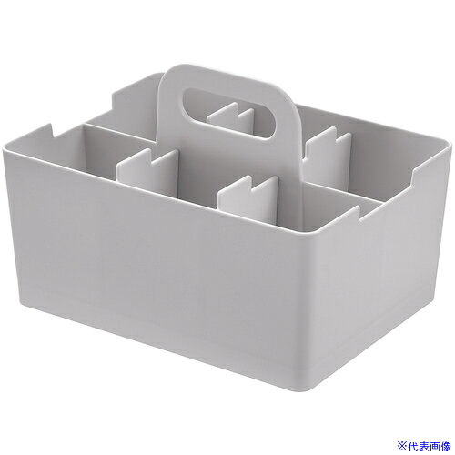 オレンジブック トラスコ中山　TRUSCOJEJアステージ デスクトートミニ ライトグレー 〔品番:236065〕[ 注番:5803679]特長●小物をまとめて収納し、持ち運べるデスクオーガナイザー「デスクトート」のミニサイズ【デスクトート...