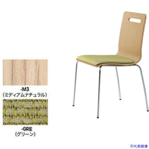 オレンジブック トラスコ中山　TRUSCONAIKI ミーティングチェアー 〔品番:E360FM3GRE〕[ 注番:5815734]特長●ミーテングスペースやリフレッシュスペース等、幅広くお使いいただけるチェアーです。仕様●座面高さ(mm)...