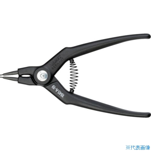 オレンジブック トラスコ中山　TRUSCOHAZET スナップリングプライヤー(軸用) 〔品番:1845A19〕[ 注番:5844045]特長●強化樹脂グリップで、非常に軽量です。●爪一体型の軸はグリップ中央部まで成型されており、軸ズレを防...