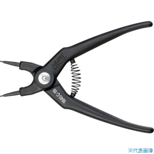 オレンジブック トラスコ中山　TRUSCOHAZET スナップリングプライヤー(穴用) 爪先端径1.8mm 〔品番:1845C19〕[ 注番:5844100]特長●強化樹脂グリップで、非常に軽量です。●爪一体型の軸はグリップ中央部まで成型さ...