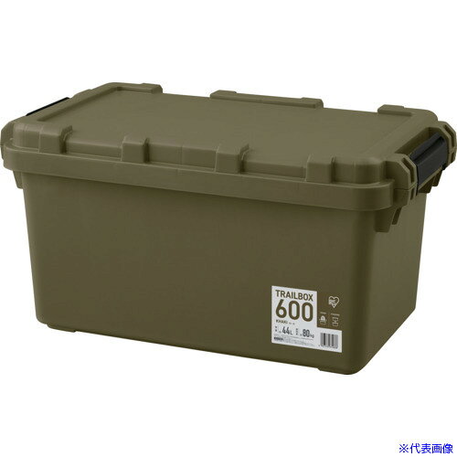 オレンジブック トラスコ中山　TRUSCOIRIS 297883 TRAILBOX 600 カーキ 〔品番:TRB600KH〕[ 注番:5862644]特長●野外でも室内でも多目的に収納ができる収納BOXです。●キャンプやBBQなどのアウト...