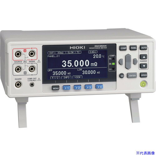 オレンジブック トラスコ中山　TRUSCOHIOKI 抵抗計(EXT I/O・RS−232C・USB付) 〔品番:RM354401〕[ 注番:5930462]特長●小型計量で使いやすい、ベンチタイプの抵抗計です。●0.000mΩ〜3.500...