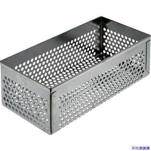 オレンジブック トラスコ中山　TRUSCOTRUSCO ステンレスパンチングボックス 中 254X120X80mm 〔品番:SPB02〕[ 注番:5935074]特長●軽量でコンパクトなステンレス製パンチングバットです。●網籠と比べて耐久性...