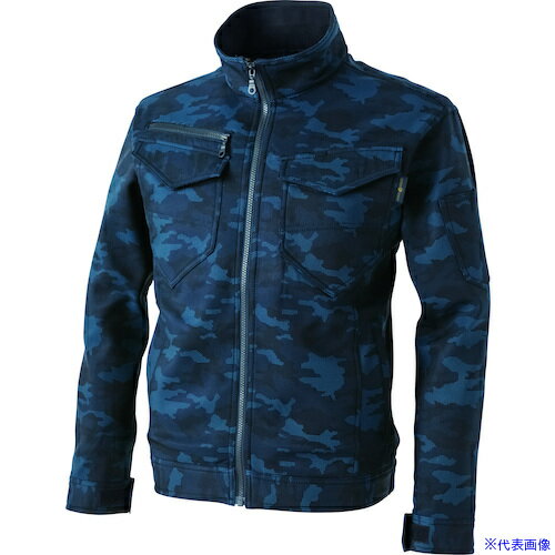 オレンジブック トラスコ中山　TRUSCOCHUSAN ドット迷彩ストレッチボンディングブルゾン 迷彩ネイビー 3L 〔品番:94881143L〕[ 注番:5943209]特長●表はストレッチ素材＋撥水、裏は起毛の暖かいボンディング仕様。仕...