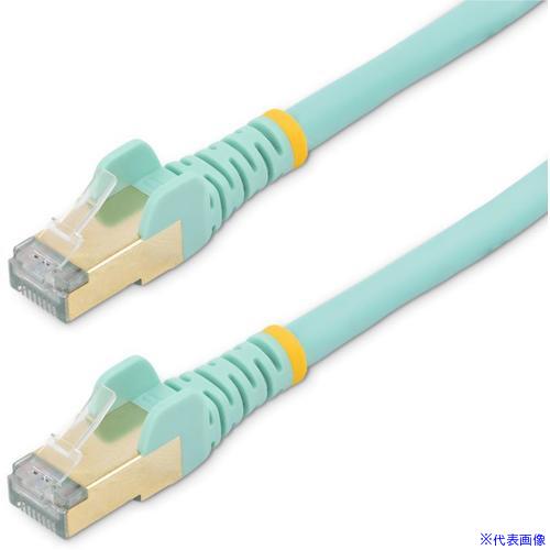 オレンジブック トラスコ中山　TRUSCOスターテック カテゴリ6a LANケーブル/10m/アクア/RJ45コネクター/STPケーブル/10GbE対応/ツメ折れ防止機構付 〔品番:6ASPAT10MAQ〕[ 注番:5946160]特長●カ...