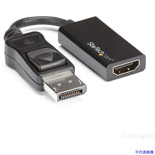 オレンジブック トラスコ中山　TRUSCOStarTech ディスプレイアダプター/DisplayPort 1.4 - HDMI 2.0/4K60Hz/アクティブ変換/ブラック 〔品番:DP2HD4K60S〕[ 注番:5960652]特長●...