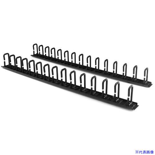 オレンジブック トラスコ中山　TRUSCOStarTech サーバーラック金具/ケーブルマネージャー/縦型ケーブルフック/40U/配線オーガナイザー 〔品番:CMVER40UD〕[ 注番:5976389]特長●40U以上のラックやキャビネッ...