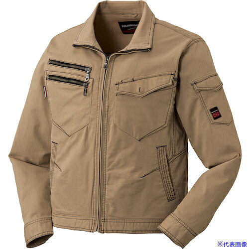 オレンジブック トラスコ中山　TRUSCOHUMMER ストレッチ長袖ブルゾンベージュL 〔品番:603403003〕[ 注番:6043255]特長仕様●色：ベージュ●サイズ：L●品名：ブルゾン仕様2材質/仕上セット内容/付属品注意原産国（...