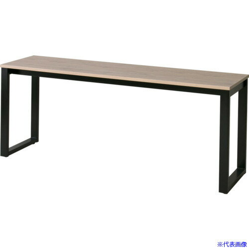 オレンジブック トラスコ中山　TRUSCO弘益 カウンターテーブル ブラック脚 ミディアムオーク 〔品番:ASOCT1845BMAK〕[ 注番:6092915]特長●抗ウイルスメラミン化粧板を採用したカウンターテーブルです。●天板裏には抗ウ...