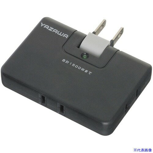 オレンジブック トラスコ中山　TRUSCOYAZAWA 雷サージ付コーナータップ13000V黒 〔品番:Y02CHK300BK〕[ 注番:6280177]特長●大きな雷でも安心の13000V対応雷サージフィルターで接続機器を保護仕様●コンセ...