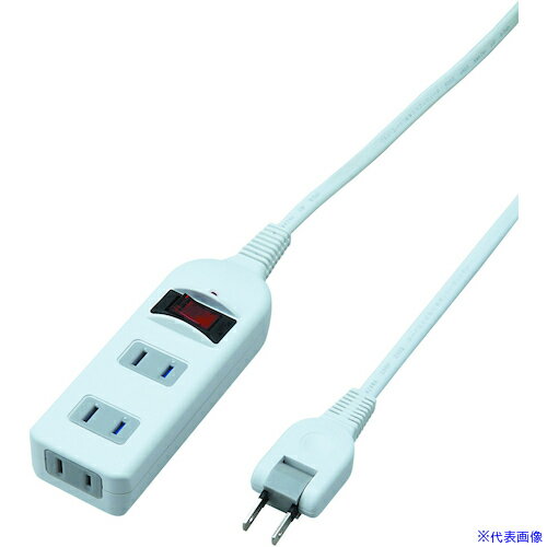 オレンジブック トラスコ中山　TRUSCOYAZAWA ノイズフィルター集中SW付3個口1m白 〔品番:Y02BKNS311WH〕[ 注番:6280191]特長●雷サージフィルターが雷などの過電圧から接続機器を保護仕様●コンセント数：3●色...