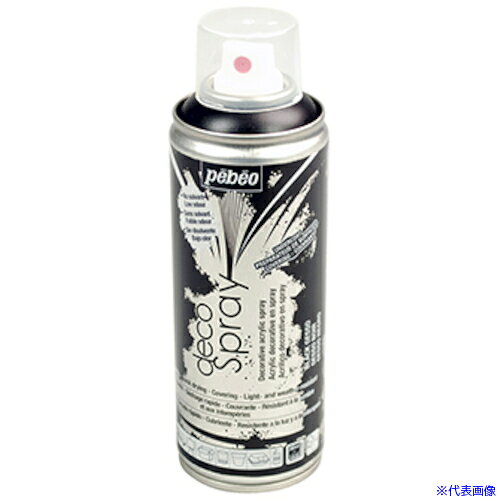 オレンジブック トラスコ中山　TRUSCOPebeo DIY用デコスプレー 200ml 下地剤 ブラックジェッソ 〔品番:094011〕[ 注番:6289002]特長●水性黒色下地材のスプレータイプです。用途●紙、石、キャンバス、金属、プラ...