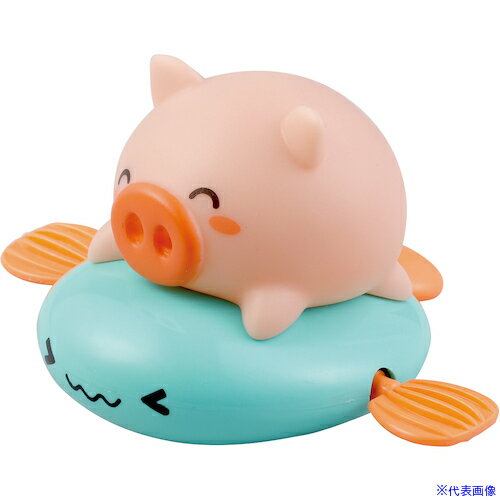 オレンジブック トラスコ中山　TRUSCOArTeC ぷかぷかブ〜ちゃん(7293) 〔品番:7293〕[ 注番:6336315]特長●ブタがクジラに乗ってスイスイ進む、かわいくて楽しいおふろ用おもちゃです。●ゼンマイを回して水の上をスイス...