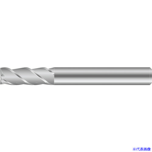 オレンジブック トラスコ中山　TRUSCO京セラ 超硬スクエアエンドミル アルミニウム・非鉄金属用不等分割エンドミル 3NESM 刃径6mm 刃長16mm 全長50mm シャンク径6mm 〔品番:3NESM06016006〕[ 注番:643...