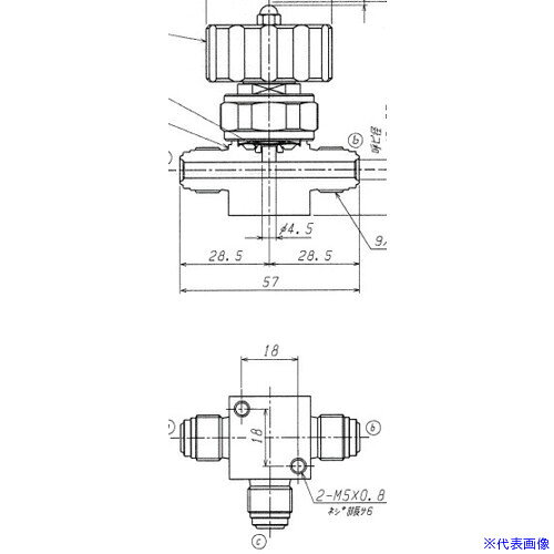 オレンジブック トラスコ中山　TRUSCOFujikin SUS鋼製3方ダイレクトダイヤフラムバルブ_1MPa_FUNDTB−71G 〔品番:FUNDTB71G6.354〕[ 注番:6541519]特長●メタルダイヤフラム構造により高気密性...