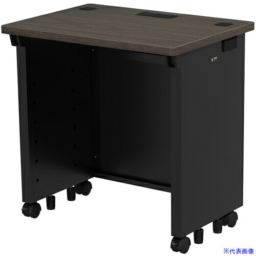 オレンジブック トラスコ中山　TRUSCOSANWA eデスク(濃い木目)W700×D500×H700 〔品番:EDSK7050M〕[ 注番:6549548]特長●設置場所や設置機器、用途に合わせて150種類のサイズから選べるデスクシリーズ...