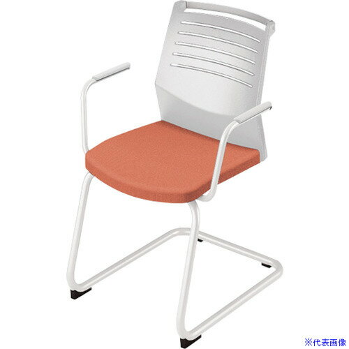 オレンジブック トラスコ中山　TRUSCONAIKI ミーティングチェアー(肘付) E290型 オセディア osedia 〔品番:E298FH3PTE〕[ 注番:6565909]特長●空間や家具となじみやすいカラーリングにリニューアルしまし...