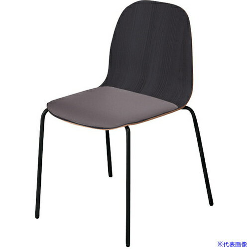 オレンジブック トラスコ中山　TRUSCONAIKI ミーティングチェアー(肘無) E460型 リベイク libake 〔品番:E461FBM14PDGL〕[ 注番:6570613]特長●ラウンジエリアにも調和する木の風合いと洗練されたデザ...