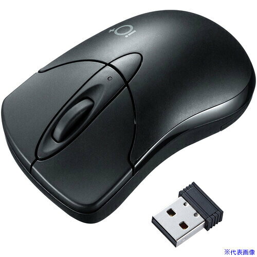 オレンジブック トラスコ中山　TRUSCOSANWA 静音ワイヤレスブルーLEDマウス イオプラス(ブラック) 〔品番:MAIPWBS302BK〕[ 注番:6572990]特長●指にフィットする形状で持ちやすい、小型サイズのワイヤレスマウス...