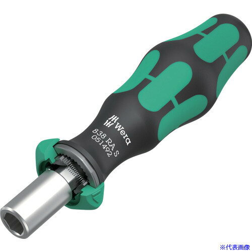 オレンジブック トラスコ中山　TRUSCOWera(ヴェラ) 838 RA S ラチェット機能付き差替式ビットホルダー 6.35mm 〔品番:051492〕[ 注番:6578409]特長●ラチェット機構はハンドルに完全に組み込まれています。...