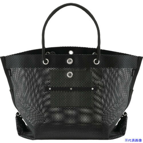 オレンジブック トラスコ中山　TRUSCOIRIS 107092 メッシュツールバッグ 600×477 ブラック 〔品番:TLBM6047〕[ 注番:6593834]特長●中身が見えて便利な可変型メッシュバッグです。●作業現場などへ工具等を...