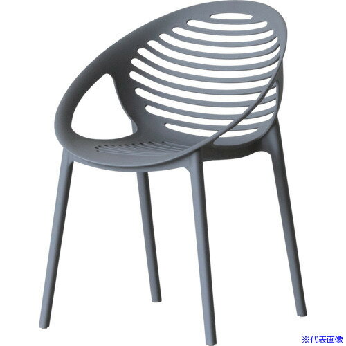 オレンジブック トラスコ中山　TRUSCOクラッシュ PP樹脂製 ティーグチェア グレイ 〔品番:TEIGUECHAIRGRAY〕[ 注番:6644676]特長●耐水性のあるPP樹脂素材のため屋外でもご使用いただけます。用途●屋外用チェア・...