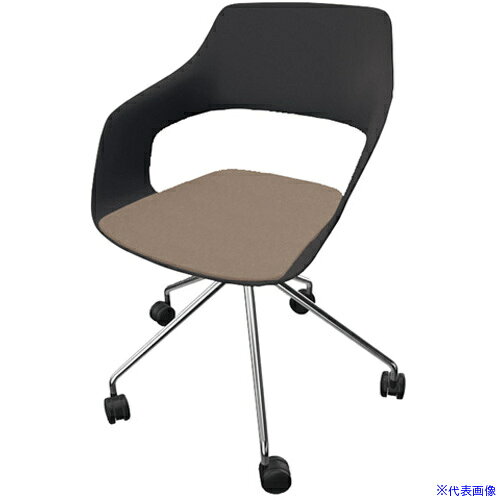オレンジブック トラスコ中山　TRUSCONAIKI ミーティングチェアー(肘付) オッコ 222 range Occo 〔品番:22241BK65218〕[ 注番:6718266]特長仕様●座面高さ(mm)：440●幅(mm)：575●奥...