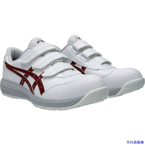 オレンジブック トラスコ中山　TRUSCOASICS ウィンジョブ CP311 ホワイト×ビートジュース 27.5cm 〔品番:1273A110.10027.5〕[ 注番:6751968]特長●ミッドソールに軽量性・クッション性に優れたFL...