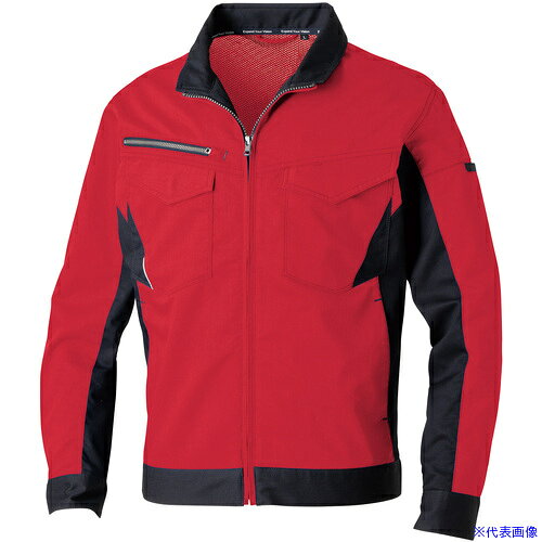 オレンジブック トラスコ中山　TRUSCOSOWA 3478-00 長袖ブルゾン レッド LL 〔品番:347800043LL〕[ 注番:6758453]特長●古着や残反をリサイクル原料としたポリエステルRENU［［R上］］を使用しています...