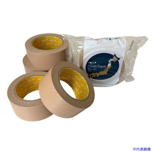 オレンジブック トラスコ中山　TRUSCOホリコー 布テープ Cloth Tape 48mm×25m 〔品番:NT00448〕[ 注番:6794900]特長●天然ゴム系粘着剤を使用し安定した粘着力を発揮します。●コシのある基材で作業性も良好...