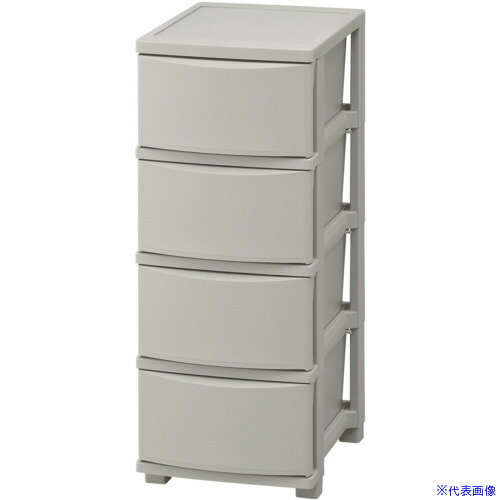 オレンジブック トラスコ中山　TRUSCOIRIS 206661 スリムチェスト 4段 ダークグレー 〔品番:CLN324DH〕[ 注番:6798680]特長●工具不要で、簡単に組み立てができるスリムチェストです。●前パネルはマットな質感で...