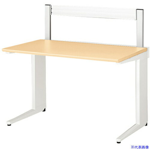 オレンジブック トラスコ中山　TRUSCONAIKI 平デスク(ミドルフレーム付) トリアス TR型/天板:シルクウッド 本体:クリアーホワイト/W1200×D700×H1070 (天板面:H720) 〔品番:TRH127FMWS〕[ 注番...