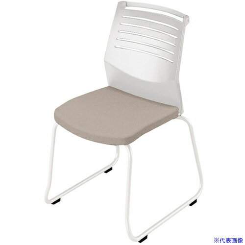 オレンジブック トラスコ中山　TRUSCONAIKI ミーティングチェアー(肘無) E290型 オセディア osedia 〔品番:E292FH3PBG〕[ 注番:6808530]特長●張地：布張り、背：PP樹脂成型品、引手：アルミ塗装仕上、...