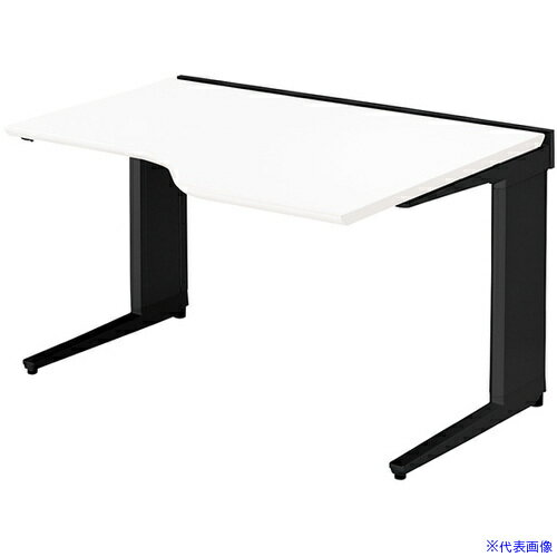 オレンジブック トラスコ中山　TRUSCONAIKI 平デスク(右ウェーブタイプ) トリアス TR型/天板:ホワイト 本体:ブラック/W1200×D900×H720 〔品番:TRH127EFRBH〕[ 注番:6808650]特長●【情報】を...