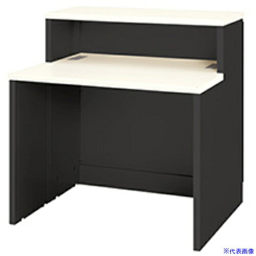 オレンジブック トラスコ中山　TRUSCONAIKI 受付用カウンター 〔品番:XC0990UBHB〕[ 注番:6808831]特長仕様●間口(mm)：900●奥行(mm)：840●高さ(mm)：950●色：天板：ホワイト／本体：ブラック仕...