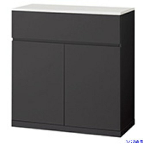 オレンジブック トラスコ中山　TRUSCONAIKI カフェキャビネット 〔品番:CFS0909SKTBH〕[ 注番:6809535]特長仕様●間口(mm)：900●奥行(mm)：400●高さ(mm)：970●色：天板：ホワイト／本体：ブラ...