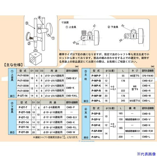 オレンジブック トラスコ中山　TRUSCOテクノプラン マグネットベース部品 P-MP-L-M8 主柱(CMB-L用，ワッシャー付) 〔品番:PMPL〕[ 注番:6826050]特長仕様：CMB-L仕様2材質/仕上セット内容/付属品注意原産...