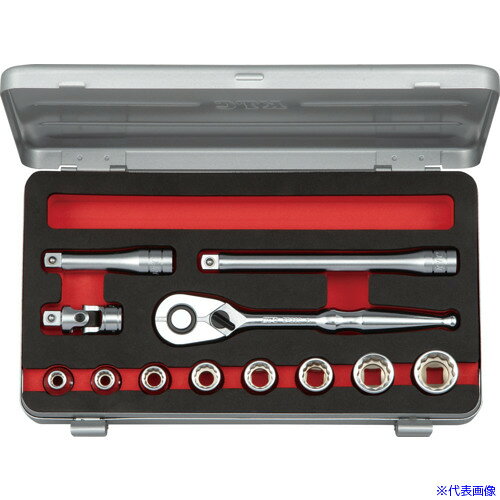 オレンジブック トラスコ中山　TRUSCOKTC 9.5sq.ソケットセット(十二角)[12点] 〔品番:TB312WA〕[ 注番:6833773]特長●自動車整備・機械整備に最適です。●ユーザーニーズに合わせた入組内容、使い勝手を考えたレ...