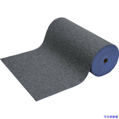 オレンジブック トラスコ中山　TRUSCOワタナベ パンチカーペット ラバー付 グレー 防炎 91cm×30m 〔品番:CPF1059120〕[ 注番:6865005]特長●不織布パンチカーペットに裏面ラバー加工を施しておりクッション性抜群...