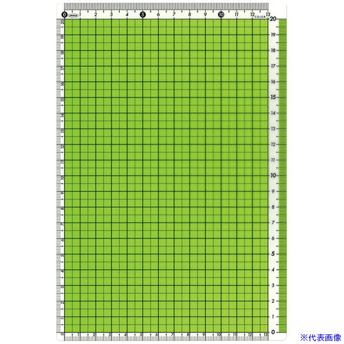 オレンジブック トラスコ中山　TRUSCO共栄プラスチック カラー方眼下敷A5判 グリーン 〔品番:CPKA5G〕[ 注番:6868190]特長●線やグラフを書く時に便利な5mm方眼タイプです。●10mm毎に罫線が太くなっているので読取り易...